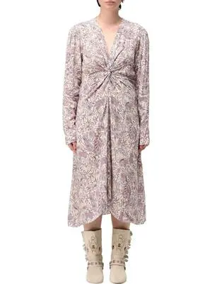 Isabel Marant Printed Dress - Ecru