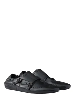 Prada Prada Shuffle Monk Strap Shoes Black