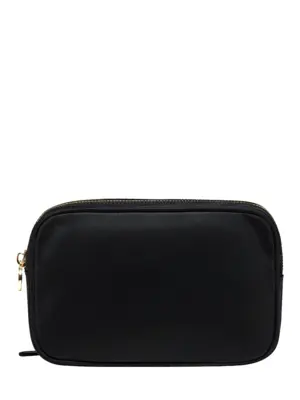 Stoney Clover Lane Double Zip Nylon Pouch - Noir