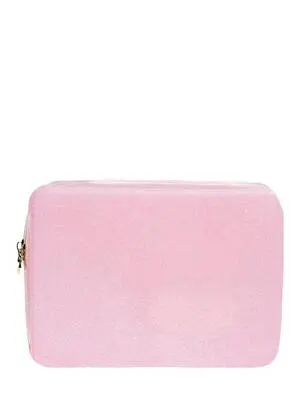 Stoney Clover Lane Large Sparkle Clear Pouch - Flamingo