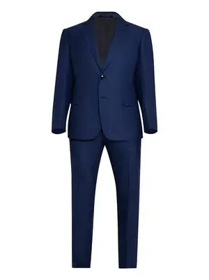 Giorgio Armani Micro-houndstooth 210g Suit - Blue