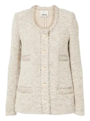 Isabel Marant Germina Tweed Jacket - White