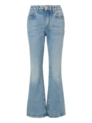 Balmain Low-rise Bootcut Jeans - Blue
