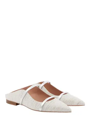 MALONE SOULIERS Maureen Leather Mules - White