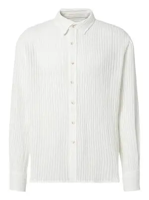 Commas Striped Shirt - White