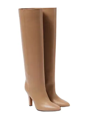 THE ROW Prudens Leather Knee-high Boots - Beige