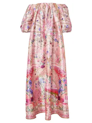 Camilla Crystal-embellished Floral Maxi Dress - Pink