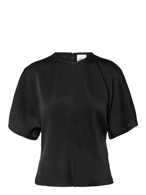 Isabel Marant Karlita Satin Top - Black