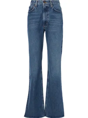 AGOLDE Leena Mid-rise Straight Jeans - Blue