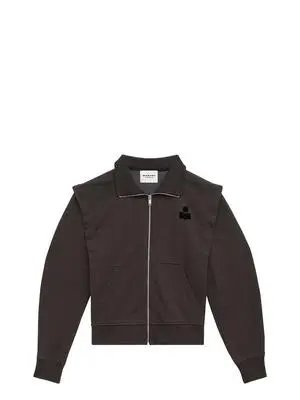 MARANT ETOILE Madilia Zip-up Sweatshirt - Black