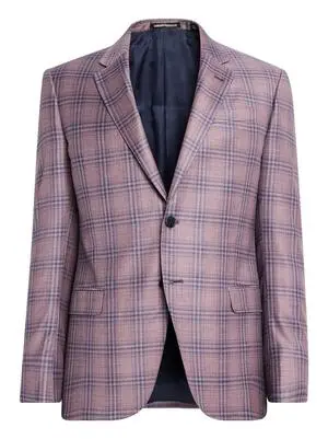 Emporio Armani Plaid Sport Coat - Pastel Purple
