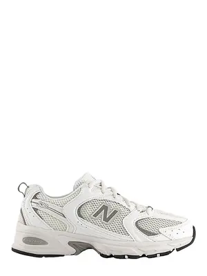 NEW BALANCE Leather And Mesh Low-top Trainers - Sea Salt Beige