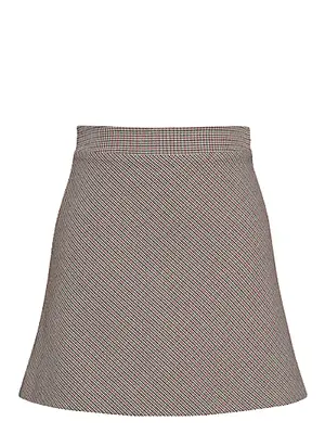 House Of Cb Woven Mini Skirt - Brown