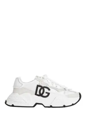 Dolce & Gabbana Daymaster Sneakers With Dg Logo Patch - White