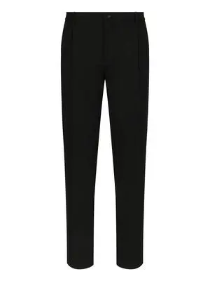Dolce & Gabbana Classic Gabardine Tuxedo Pants - Black