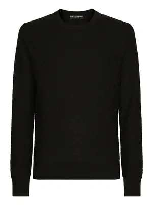 Dolce & Gabbana Silk Sweater - Black
