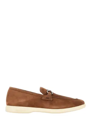 FERRAGAMO Suede Loafers - Brown