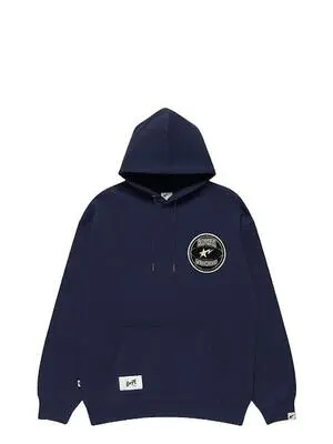 A BATHING APE X Stadium Goods Fleece Pullover Hoodie - Navy Blue