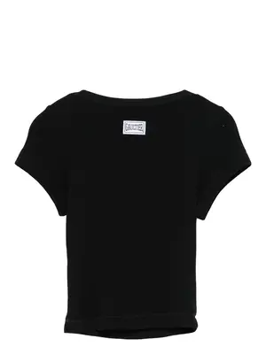 Jean Paul Gaultier Logo-patch T-shirt - Black