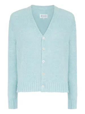 MAISON MARGIELA Hemp Cardigan - Blue