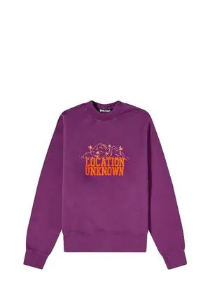 Palm Angels Location Unkown Crew Sweatshirt - Purple