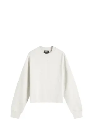 A.p.c. Label F Sweatshirt - Heathered Ecru