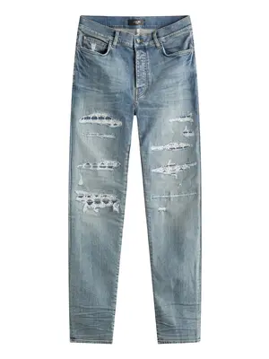 Amiri Ma Quad Repaired Skinny Jeans - True Indigo