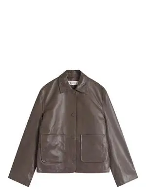 RÓHE Patch Leather Jacket