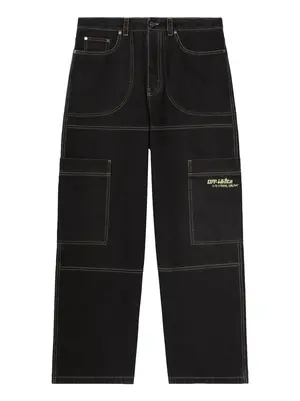 Off-White Irregular Cargo Jeans - Black
