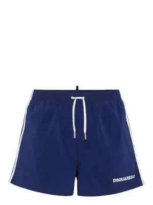 Dsquared2 Elasticated Drawstring Swim Shorts - Blue