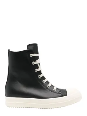 RICK OWENS Rick Owens Leather High-Top Sneakers