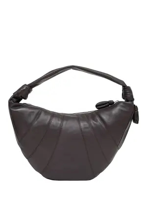 LEMAIRE Small Croissant Shoulder Bag - Brown