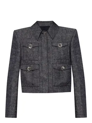 Givenchy 4g Cropped Jacket - Blue