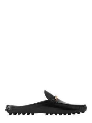 TOD'S Gommino 22l Leather Slippers - Black