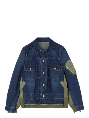 Sacai Paneled Jacket - Blue
