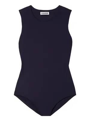JIL SANDER Stretch-jersey Bodysuit - Blue