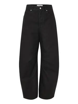 Loewe High-rise Barrel-leg Jeans - Black