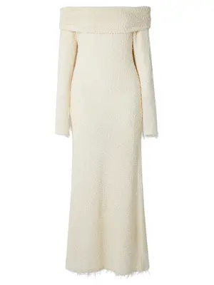 Isabel Marant Ormany Off-the-shoulder Bouclé Maxi Dress - Ecru
