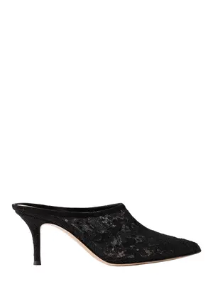 GIANVITO ROSSI 70mm Corded Lace Mules - Black