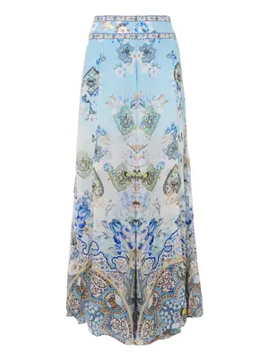 Camilla Al Manial Palace Printed Wide Leg Pants - Blue