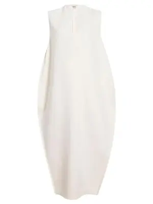 Khaite Khaite Blanche Dress Chalk