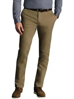CHARLES TYRWHITT Slim Fit Ultimate Non-iron Chino - Tan