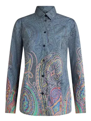 Etro Paisley-print Shirt - Blue