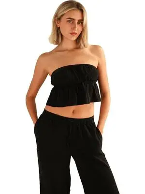 DIPPIN DAISY'S Dippin Daisys Kenna Crop Top Black
