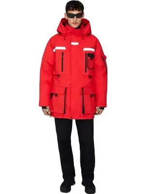 QUARTZ CO. Vostok 3.0 Hooded Down Expedition Jacket - Fiery Red