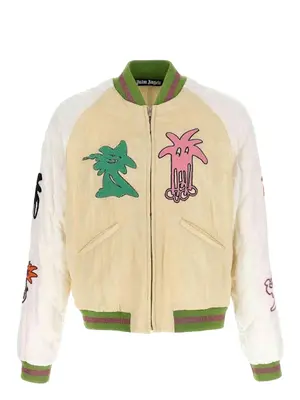 Palm Angels Palmity Quilted Bomber Jacket - Multicolor