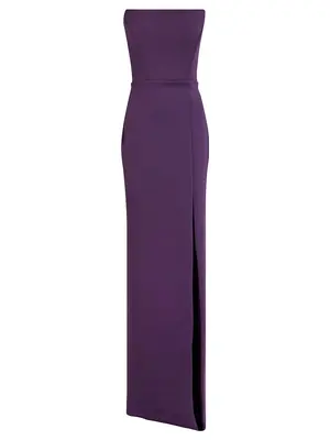 RHEA COSTA Rhea Costa Strapless Stretch-Jersey Gown