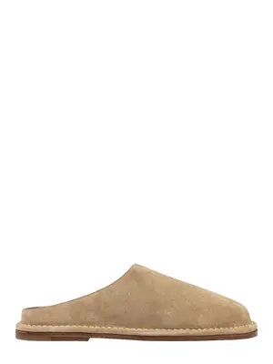 BUTTERO® Suede Slippers - Neutrals