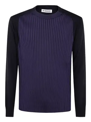 JIL SANDER Panelled Jumper - Blue