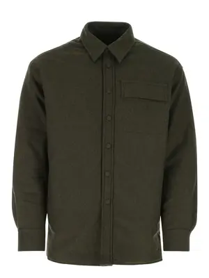 Givenchy Chest-pocket Wool Shirt Jacket - Green